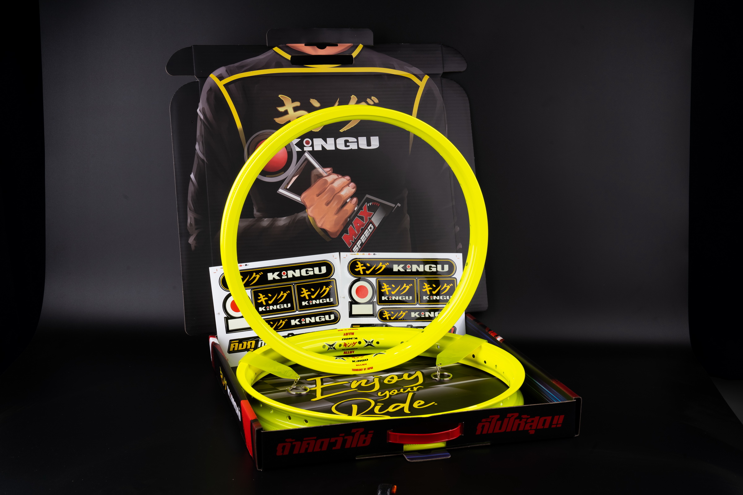 วงล้อ KINGU รุ่น Xtreme สีดำ กาแลคซี่ (อลูมิเนียม ซีรีย์ 7) - kingualloy