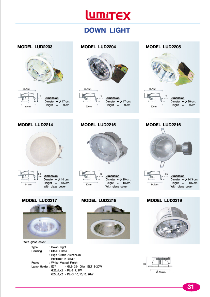 Down Light - lumitex