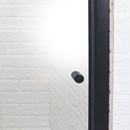 SLIDE DOOR + SHOWER EDGE (BLACK) - wspbath