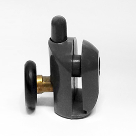 SLIDE DOOR + SHOWER EDGE (BLACK) - wspbath