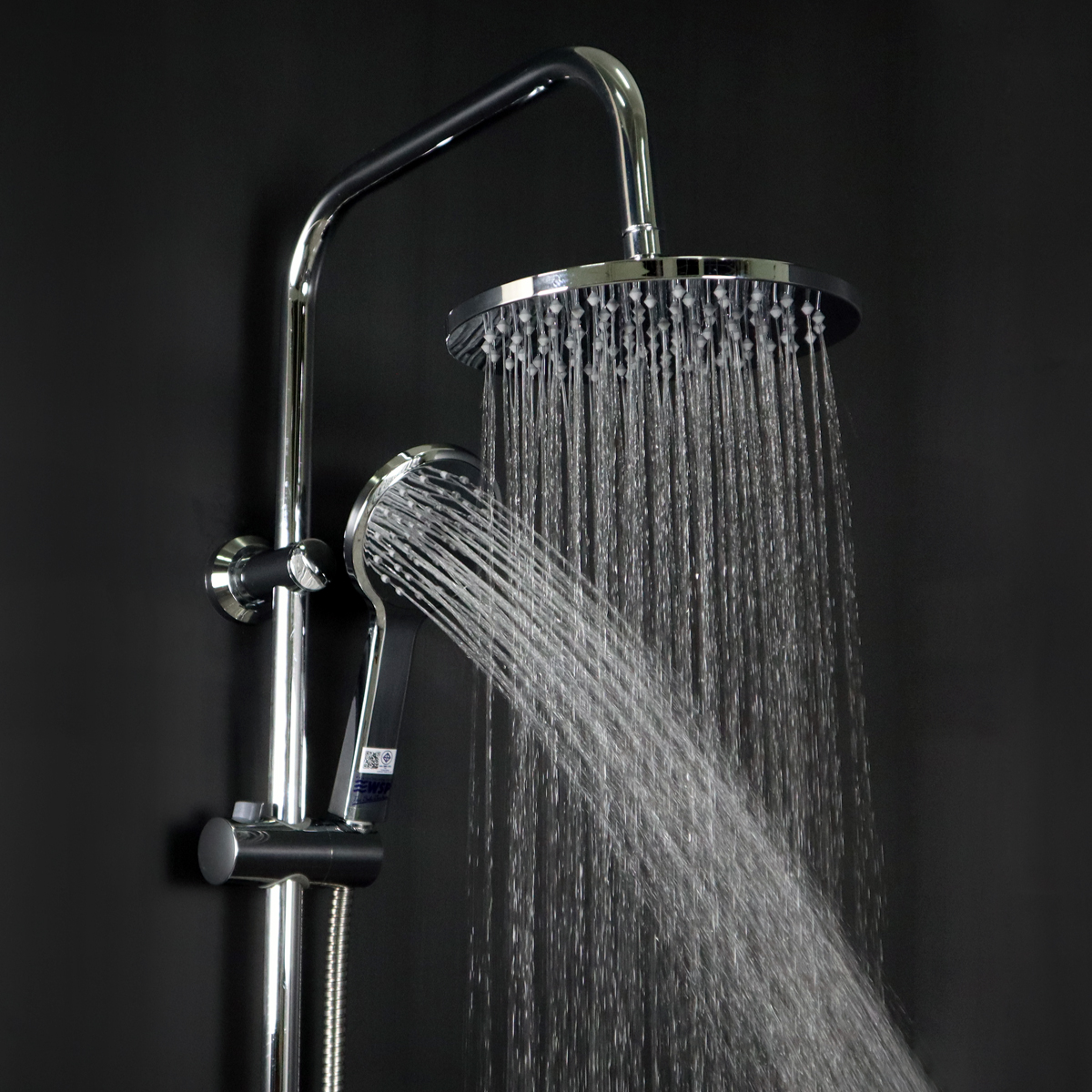 WSP-9102 RAIN SHOWER SET 1 FUNCTION COLOUR / DESIGN : CHROME - wspbath