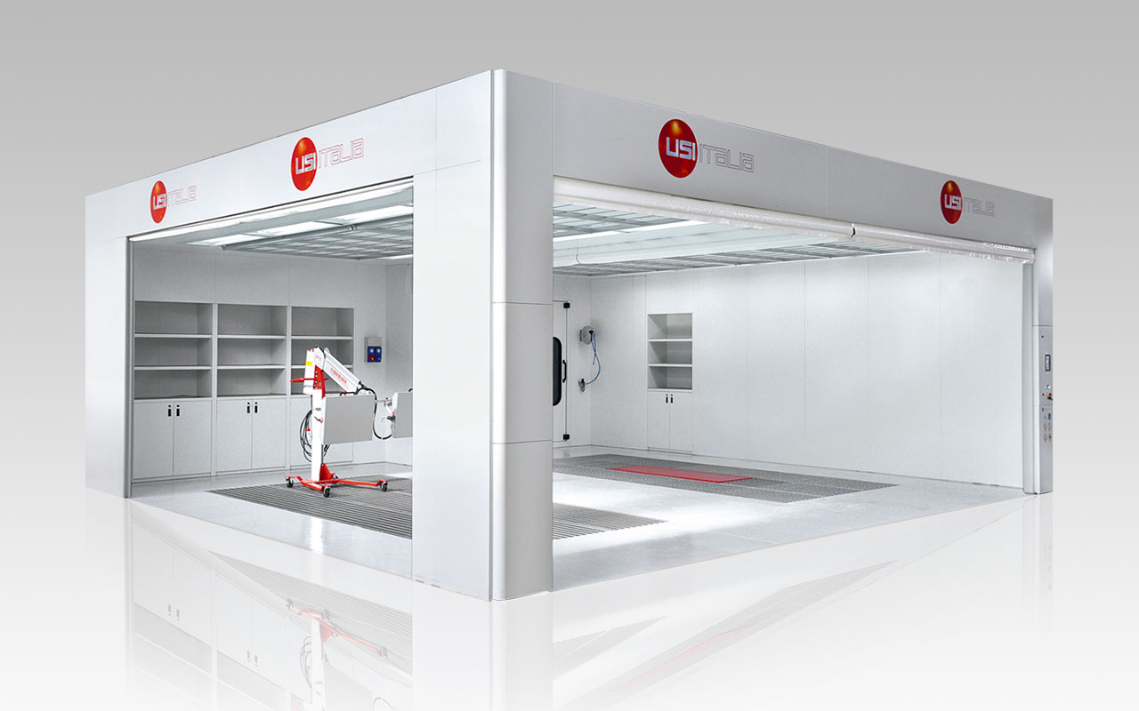 Cargo spray booth for industrial vehicles - mdindustrial