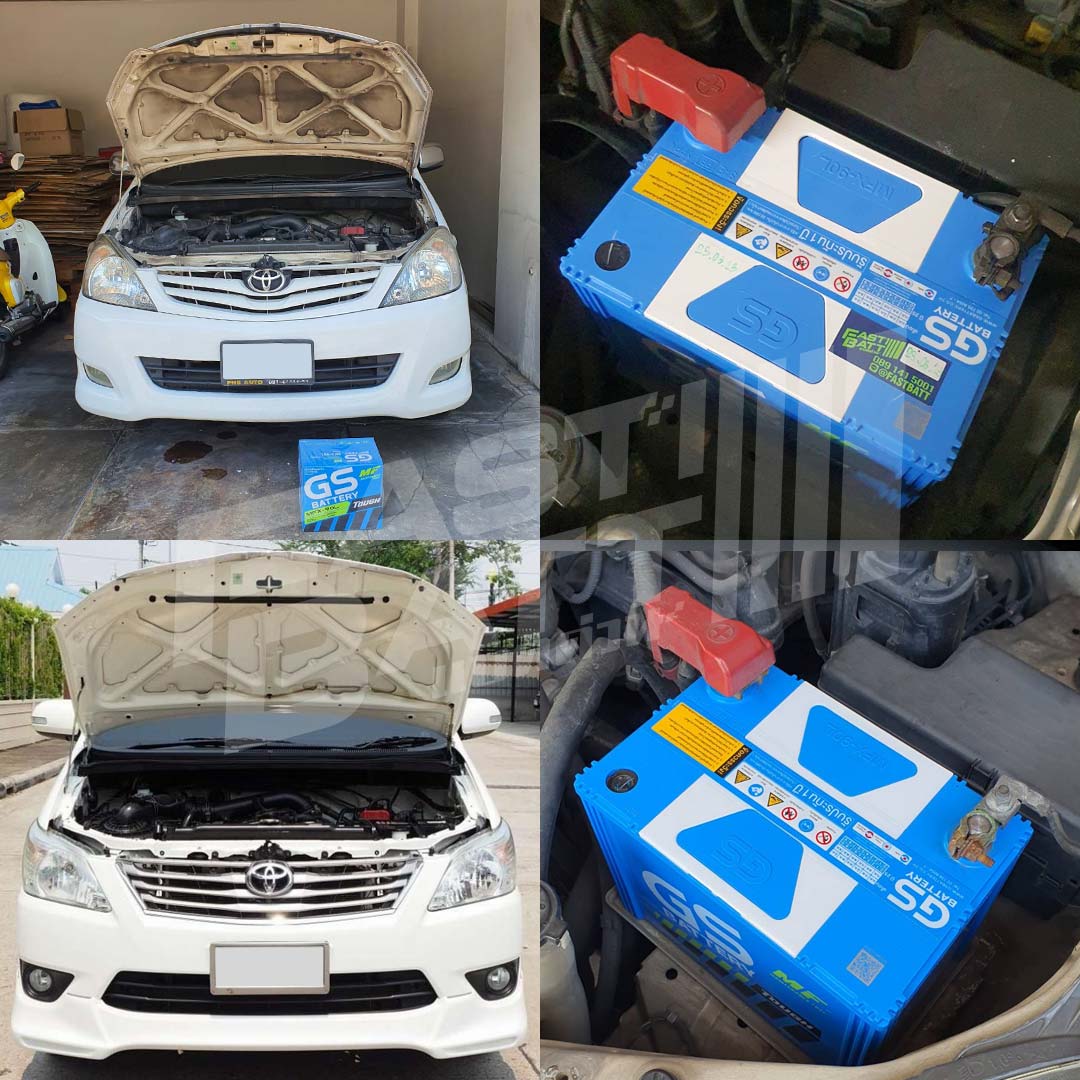 เปลี่ยนแบตเตอรี่ Toyota Innova แบตหมด ราคาถูก ติดตั้ง ฟรี!