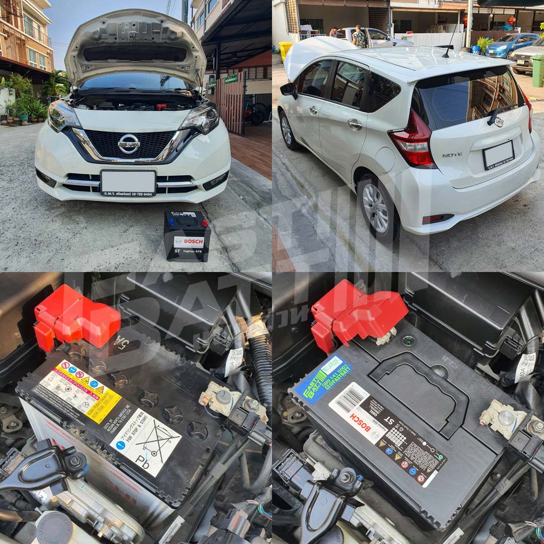 แบตเตอรี่ Nissan NOTE แบตหมด ราคาถูก ติดตั้ง ฟรี!