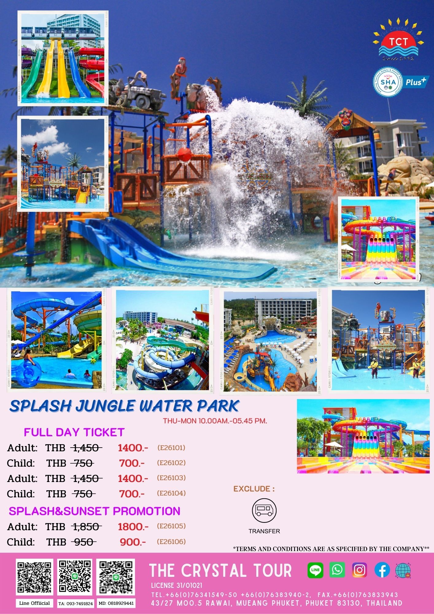SPLASH JUNGLE WATER PARK (Full Day Ticket) - thecrystaltour1992