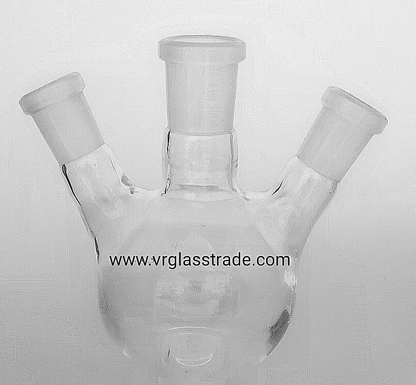 Flasks Round Bottom ,Three Neck - vrglasstrade