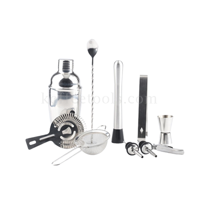 Full Set Cocktails 550 ml (อุปกรณ์ 11 ชิ้น รวมชั้นวาง) - koffeetools
