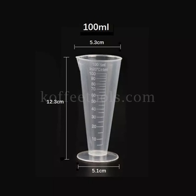 ถ้วยตวงพลาสติก 100 ml - koffeetools