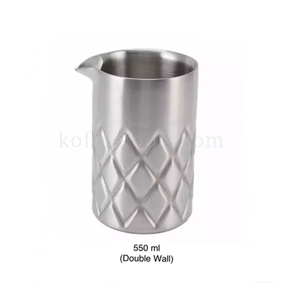 Double Wall Mixing cup Stainless 304 (550 ml) - koffeetools