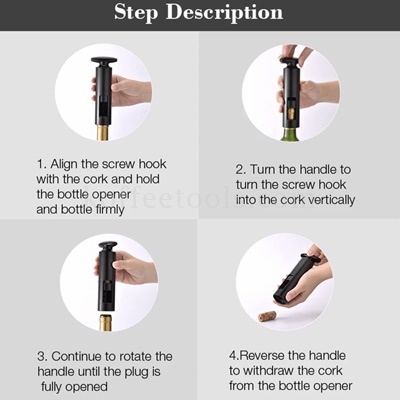 SELF-PULL COCKSCREW SET - koffeetools