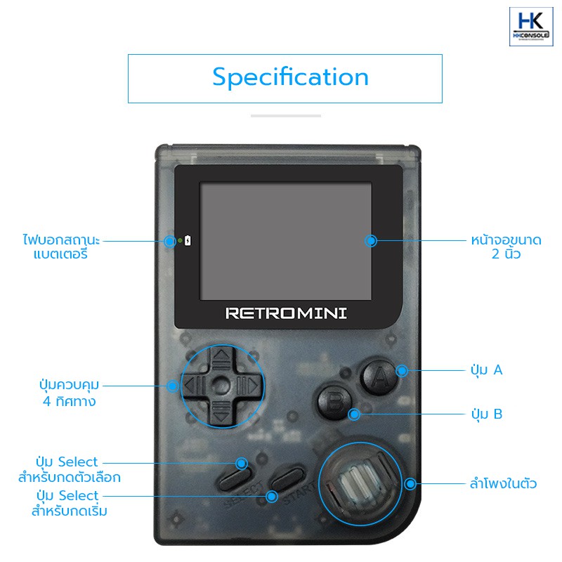 Retro Mini Game เครื่องเกมเรโทร รวมเกมเก่าไว้มากกว่า 100 เกม หน้าจอขนาด ...