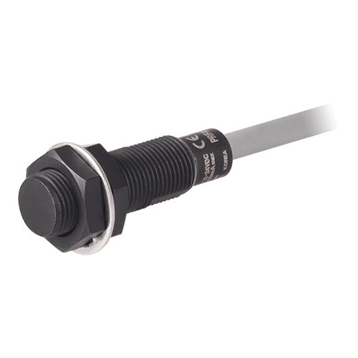 The PRFA series Full-Metal Cylindrical Spatter-Resistant Inductive Proximity Sensors (Cable Type ...