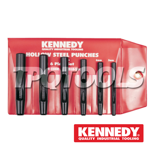 5-12mm HOLLOW PUNCH SET (6-PCE) FOR CORK, LEATHER, PLASTICS KEN-518 ...