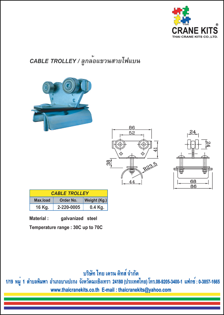 Cable-Trolley - thaicranekits