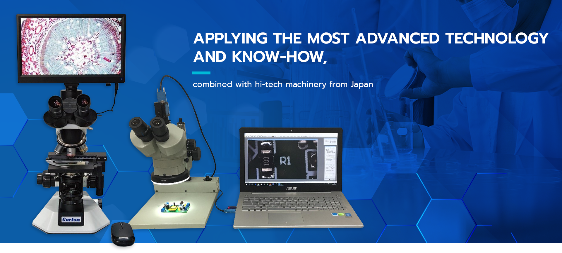 CARTON OPTICAL(SIAM)CO.,LTD. for microscopes and optical instruments