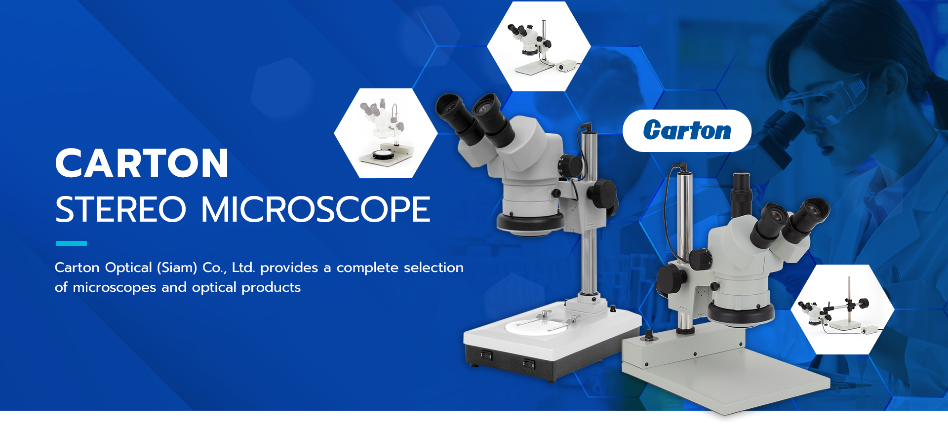 CARTON OPTICAL(SIAM)CO.,LTD. for microscopes and optical instruments