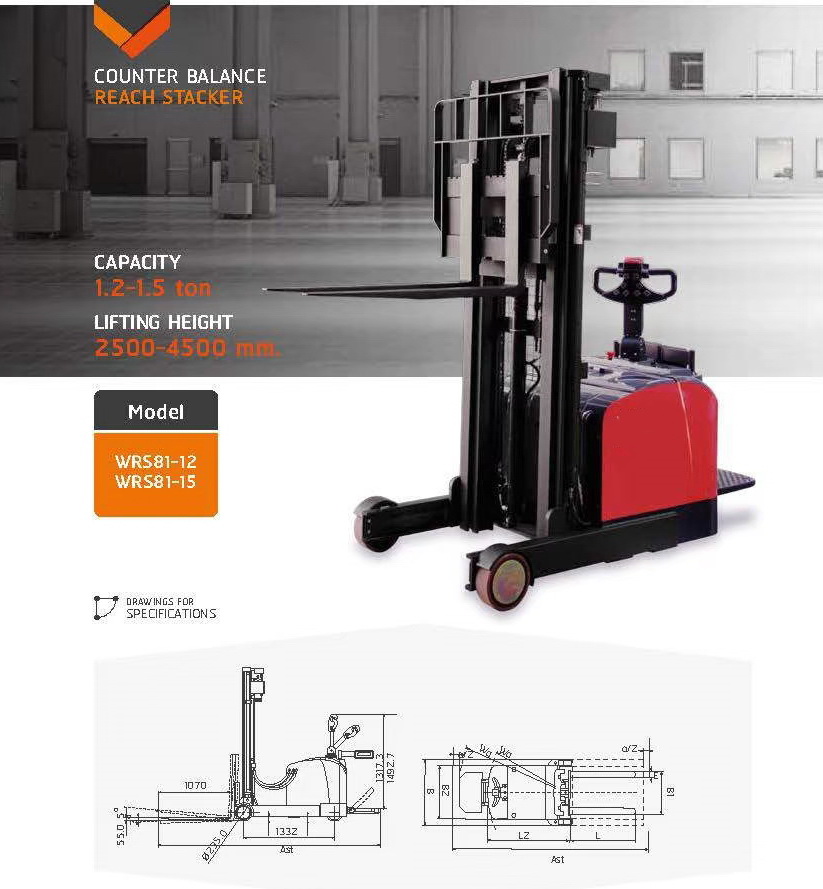 COUNTER BALANCE REACH STACKER 1.2-1.5 ton - debacthai