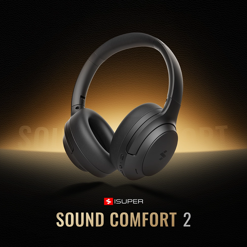 หูฟังไร้สาย หูฟังครอบหู ไดร์เวอร์คู่ iSUPER SOUND COMFORT 2