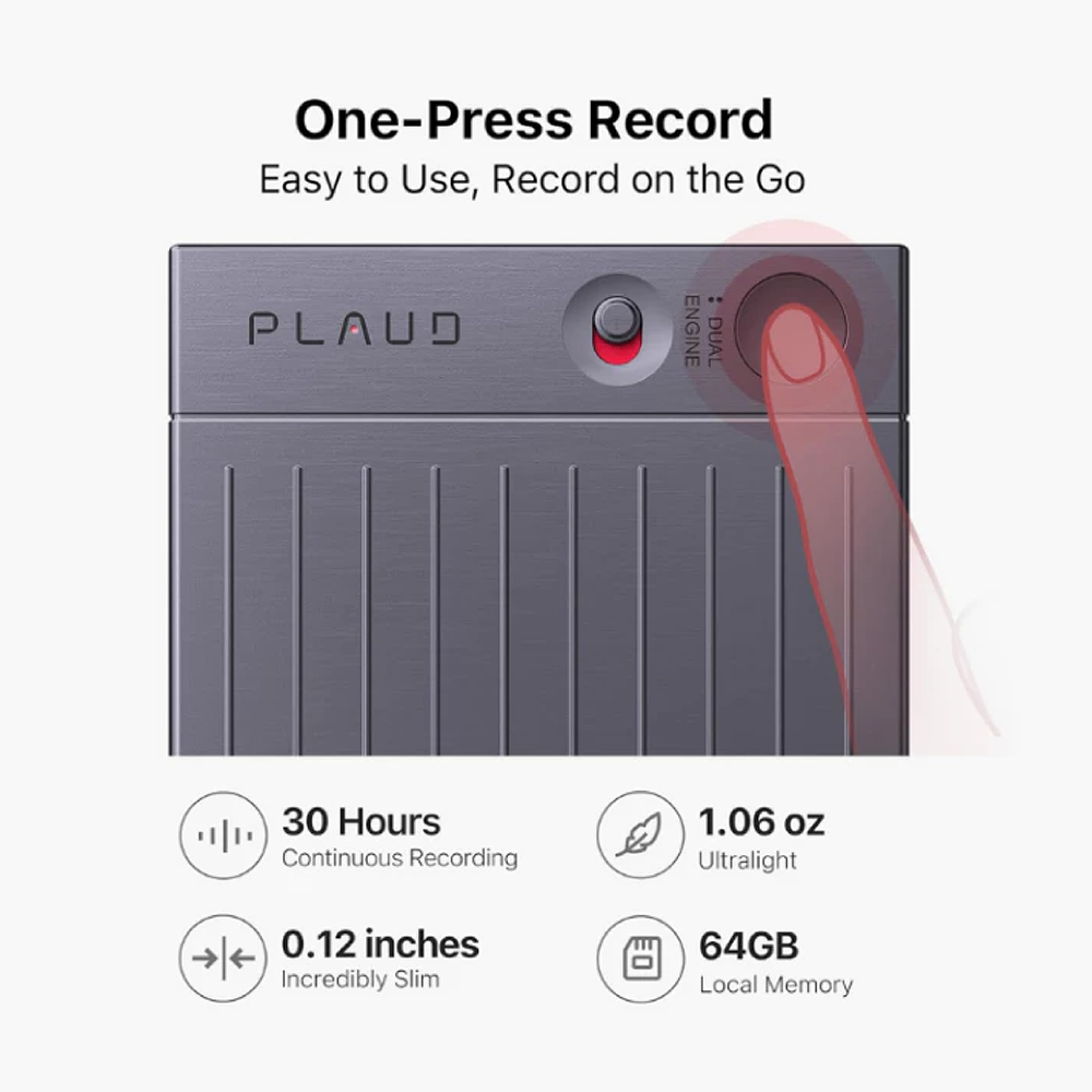 เครื่องบันทึกเสียง Ai PLAUD NOTE Ai Voice Recorder
