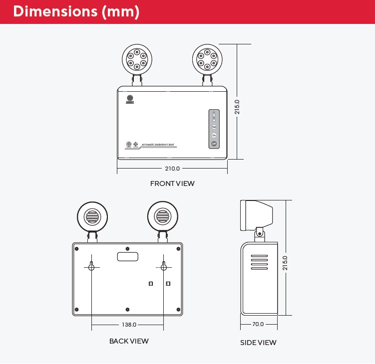 Emergency Light SUNNY SG509-02 - rungseng