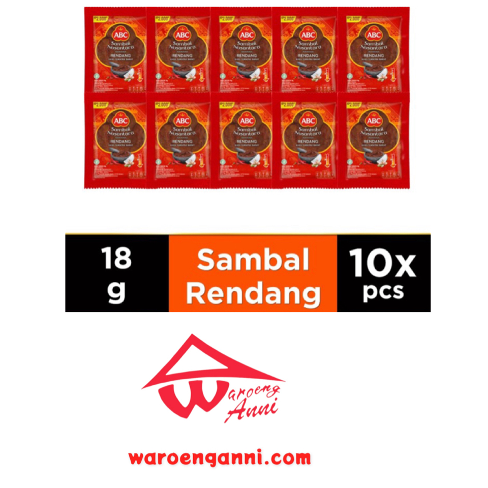 Sambal Rendang ABC , 10 Sachets - waroenganni