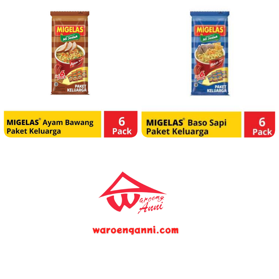 Mie Gelas Renceng @ 6pc x 28 gram - waroenganni