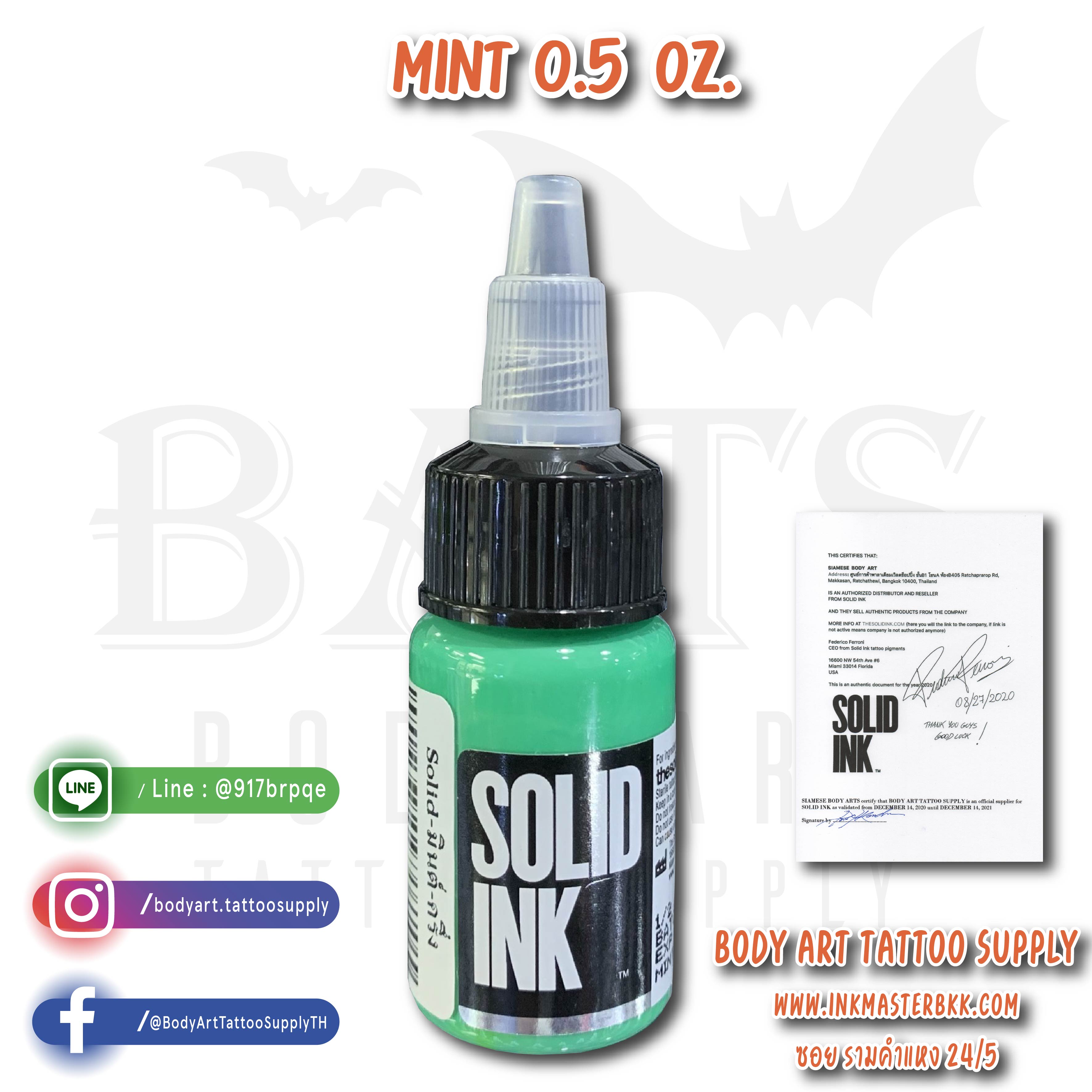 Mint 0.5 oz. (Solid) - inkmasterbkk