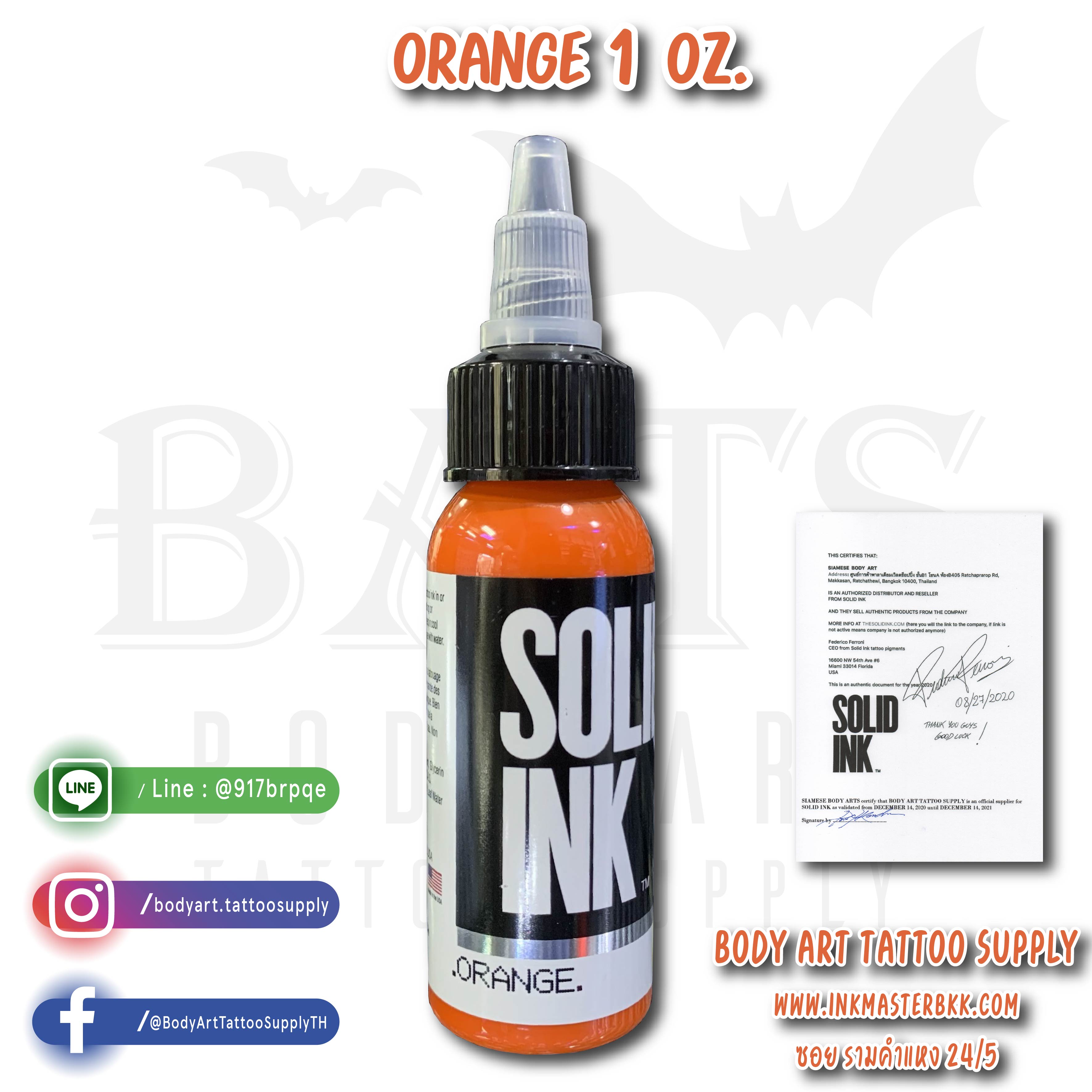 Orange 1 oz. (Solid) - inkmasterbkk