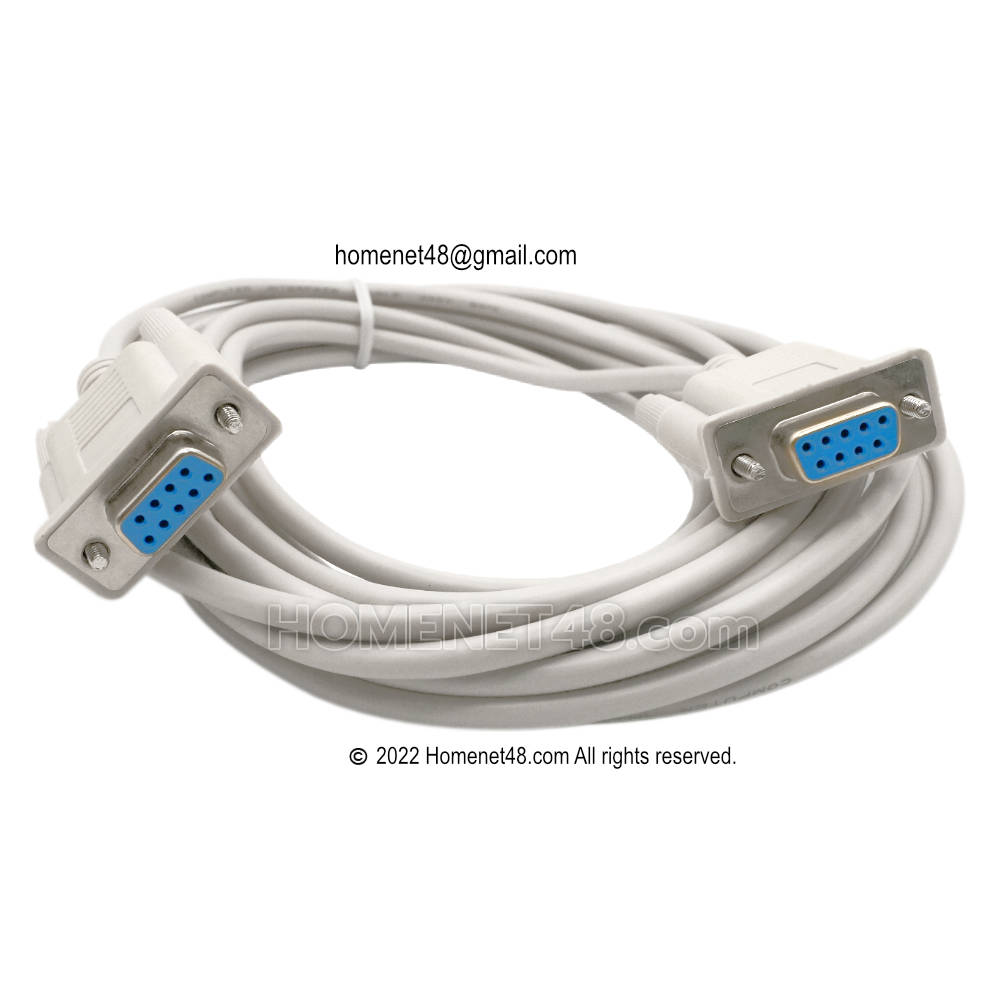 RS232 Serial Port DB9 cable to cross head (2-3 Cross) - homenet48
