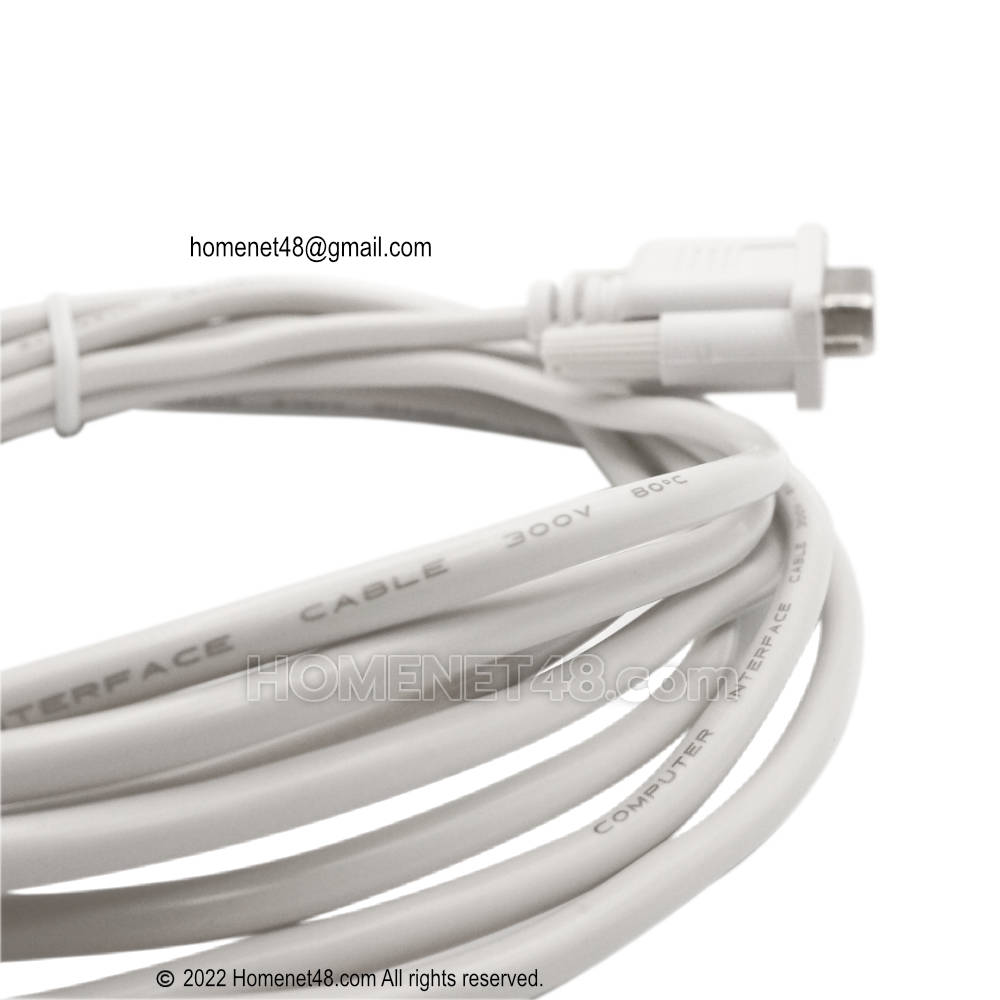 RS232 Serial Port DB9 cable to cross head (2-3 Cross) - homenet48