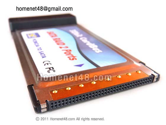 PCMCIA Card to Sata 2 Ports (32 Bits) - homenet48