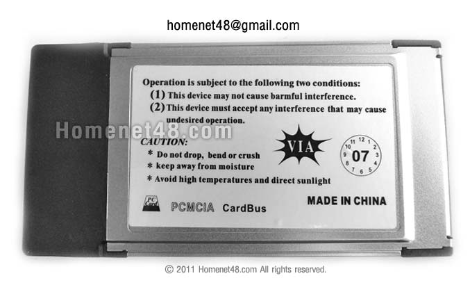 PCMCIA Card to Sata 2 Ports (32 Bits) - homenet48