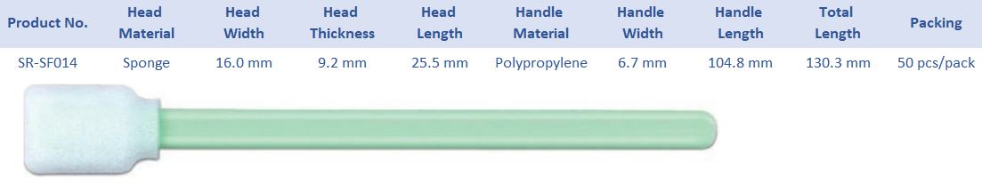 Foam Rectangular Soft High Absorbent Swabs - worth-instruments