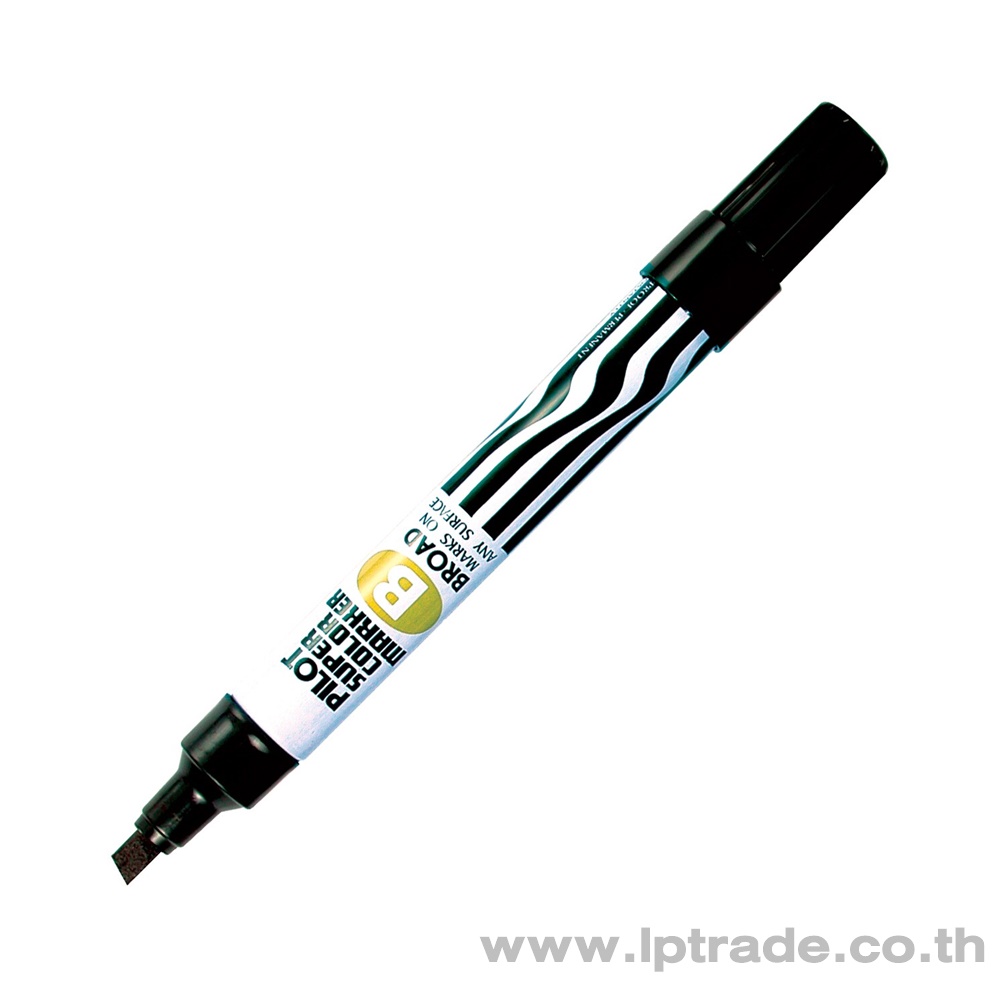 ปากกามาร์คเกอร์ Pilot B หัวตัด สีดำ - lptrade