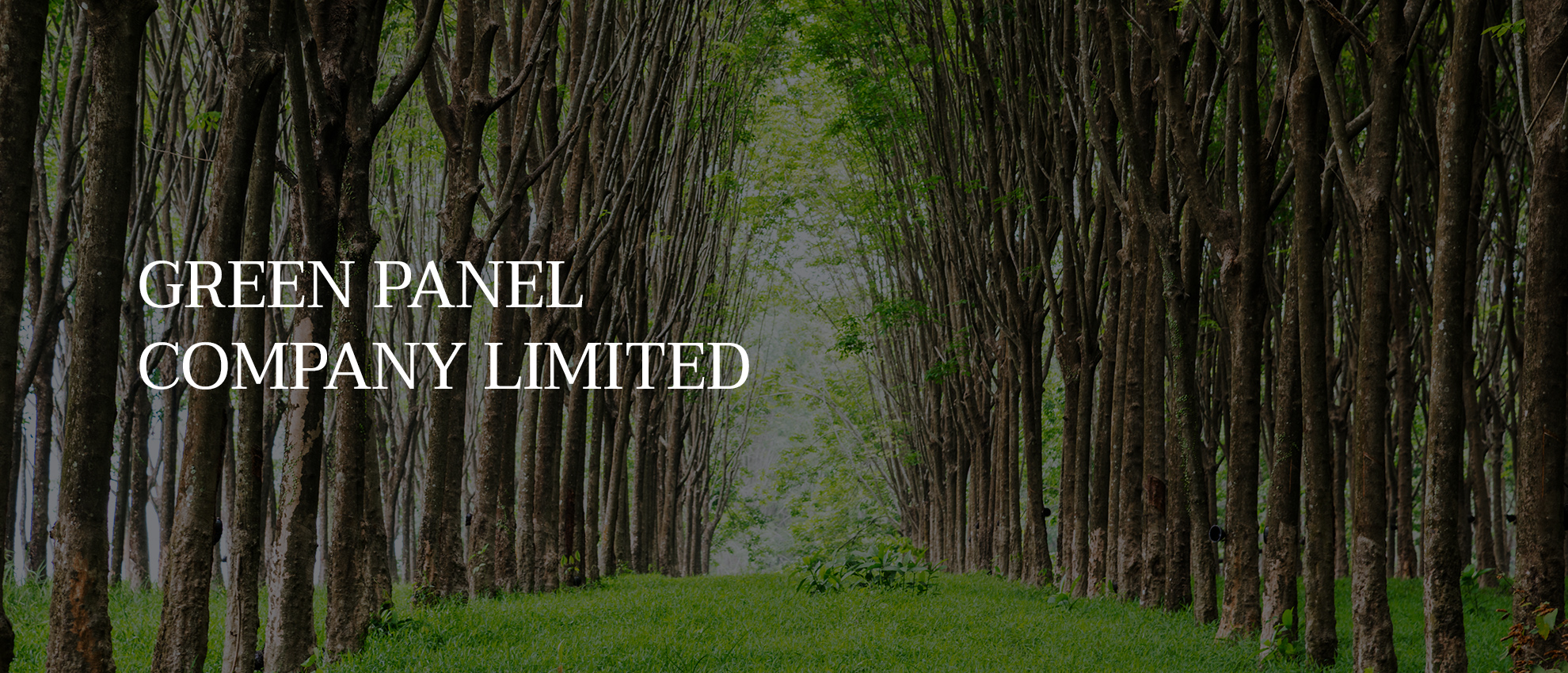 GREEN PANEL COMPANY LIMITED particle board is made from 100% exhausted ...