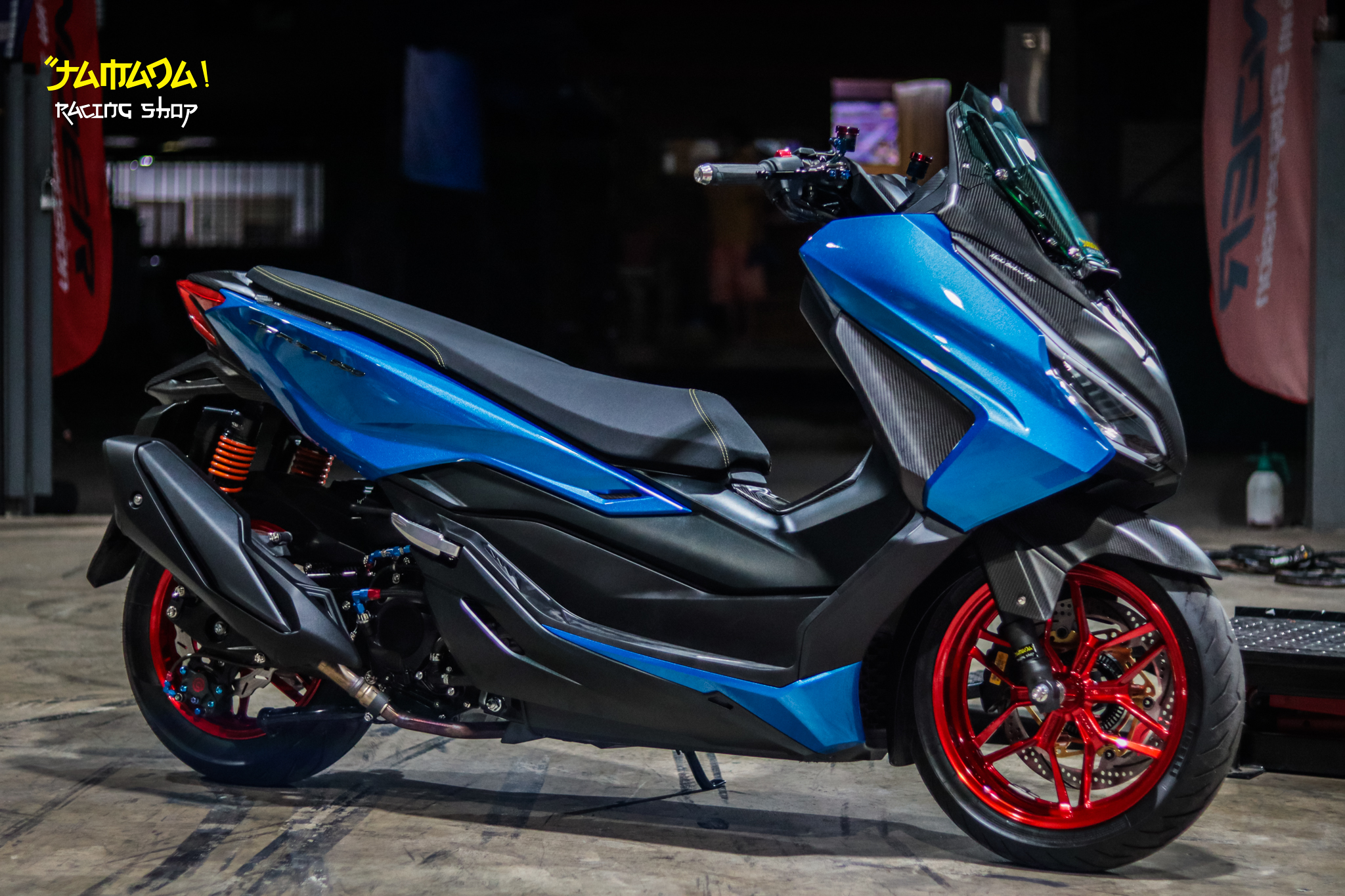 NEW FORZA350 2023 แต่งคาร์บอน จัดทรงซิ่ง ระบบเบรก ฯลฯ - tamadaracing