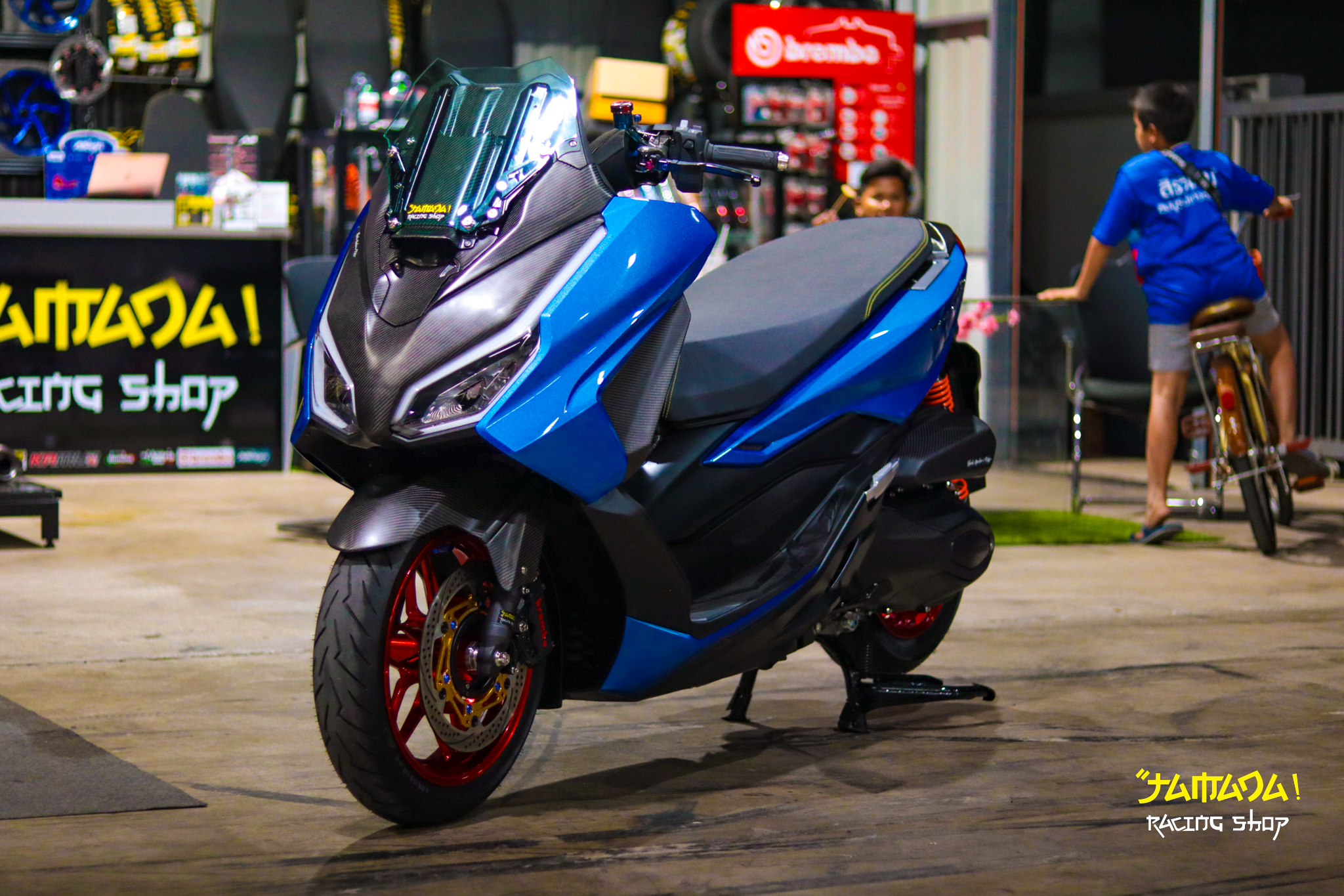 NEW FORZA350 2023 แต่งคาร์บอน จัดทรงซิ่ง ระบบเบรก ฯลฯ - tamadaracing