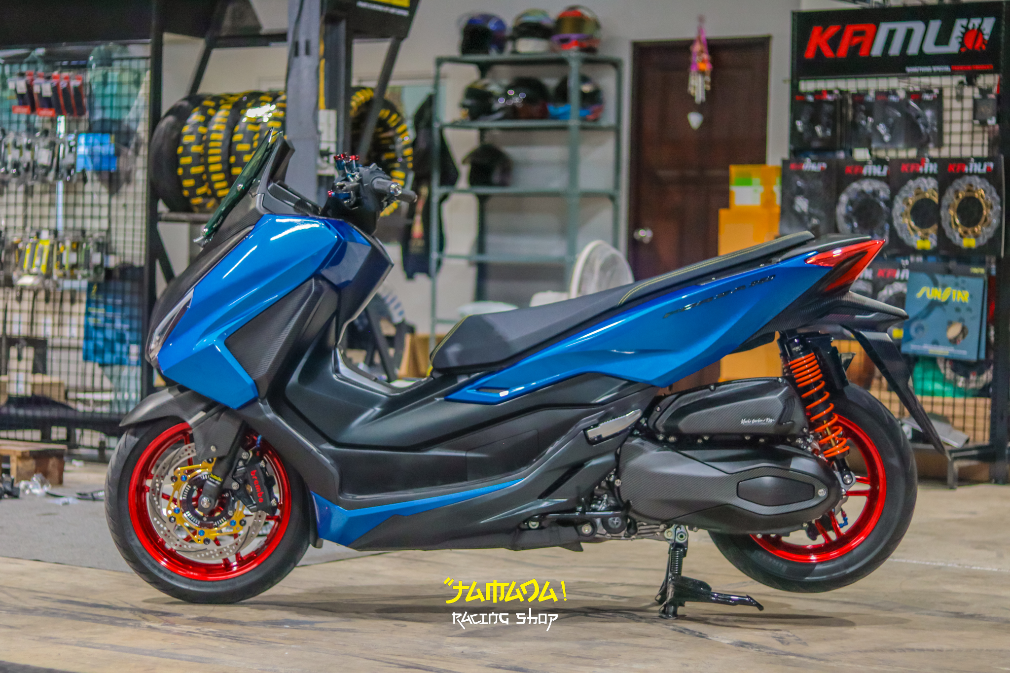 NEW FORZA350 2023 แต่งคาร์บอน จัดทรงซิ่ง ระบบเบรก ฯลฯ - tamadaracing