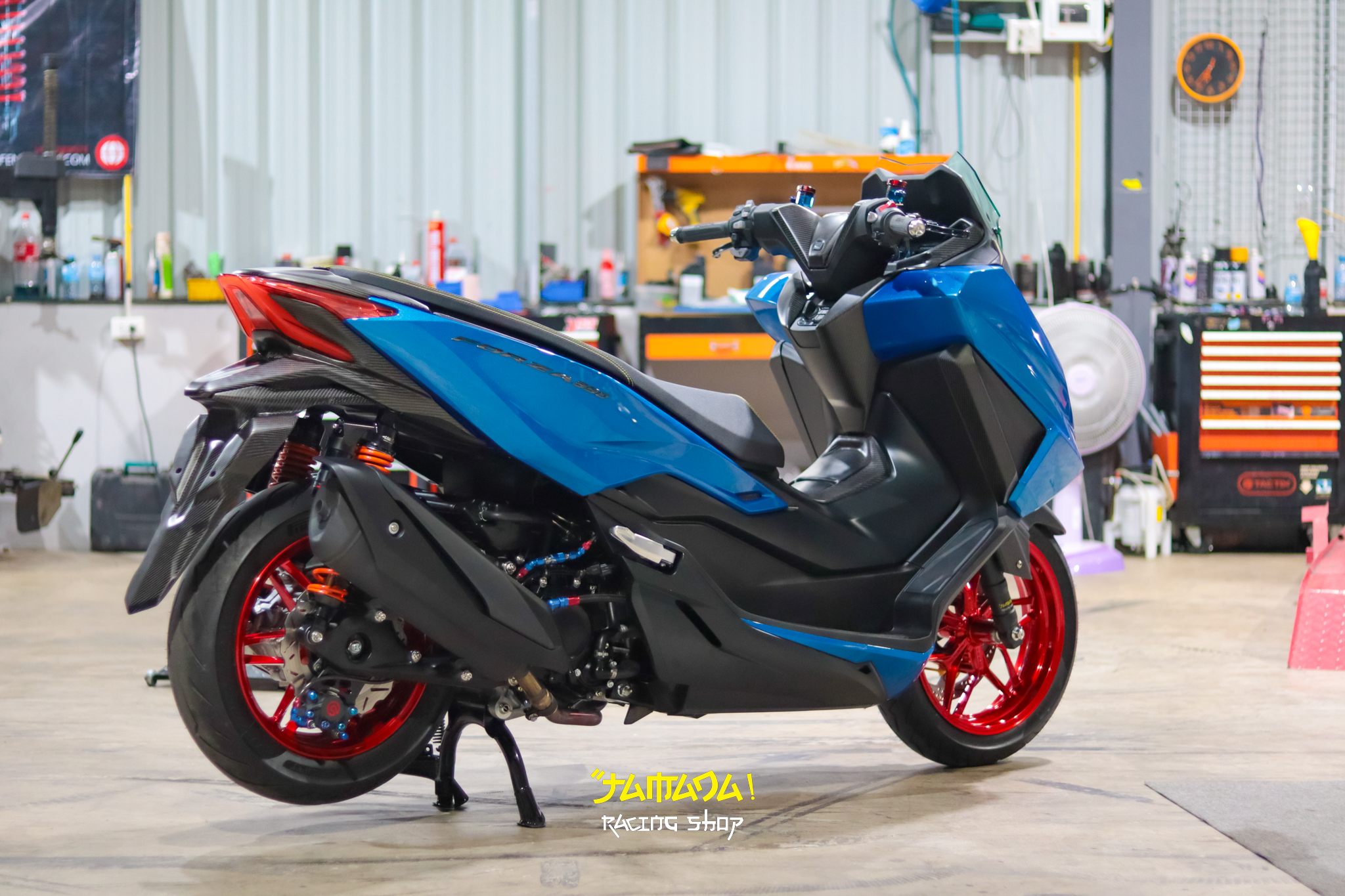 NEW FORZA350 2023 แต่งคาร์บอน จัดทรงซิ่ง ระบบเบรก ฯลฯ - tamadaracing