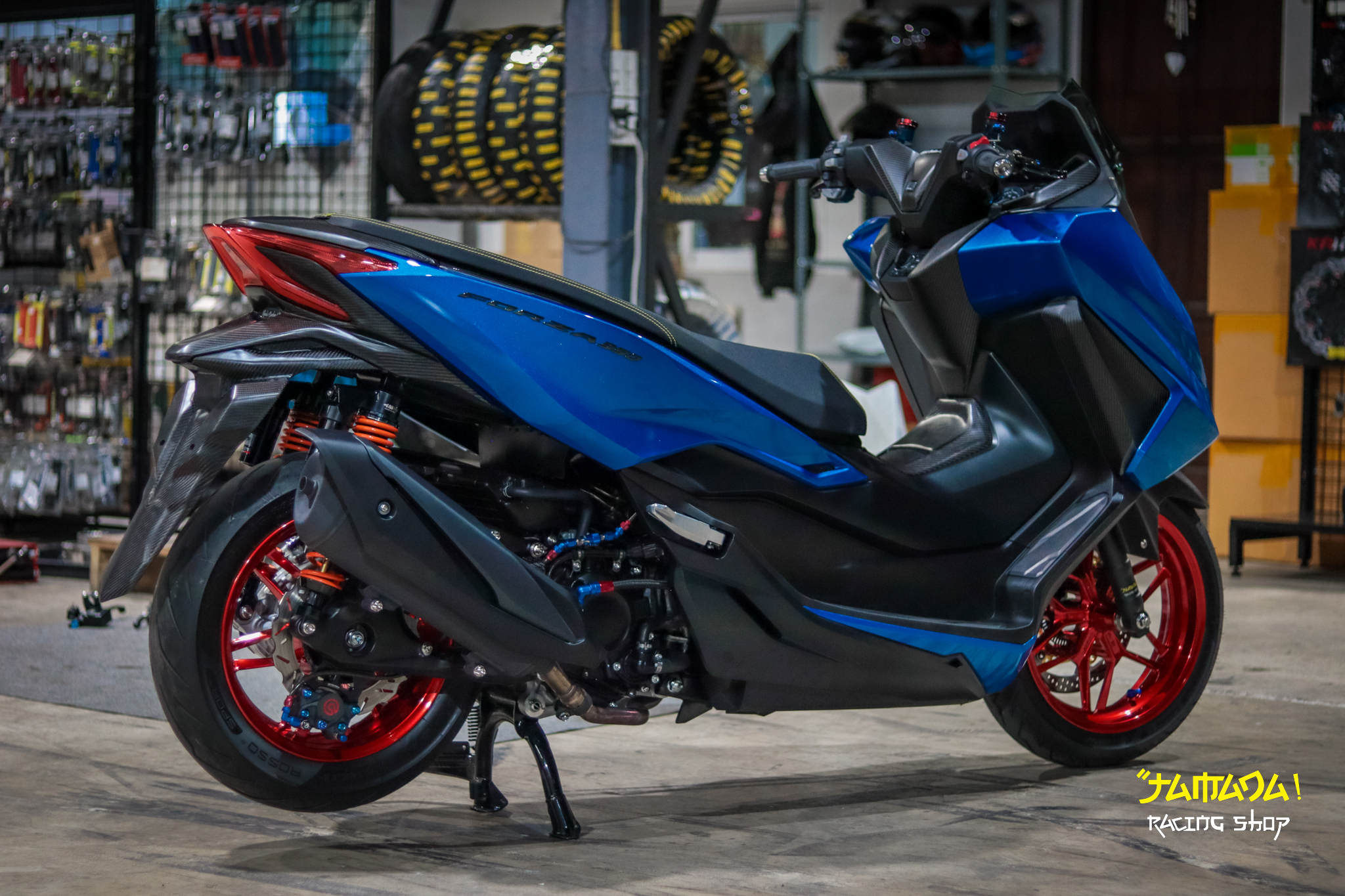 NEW FORZA350 2023 แต่งคาร์บอน จัดทรงซิ่ง ระบบเบรก ฯลฯ - tamadaracing