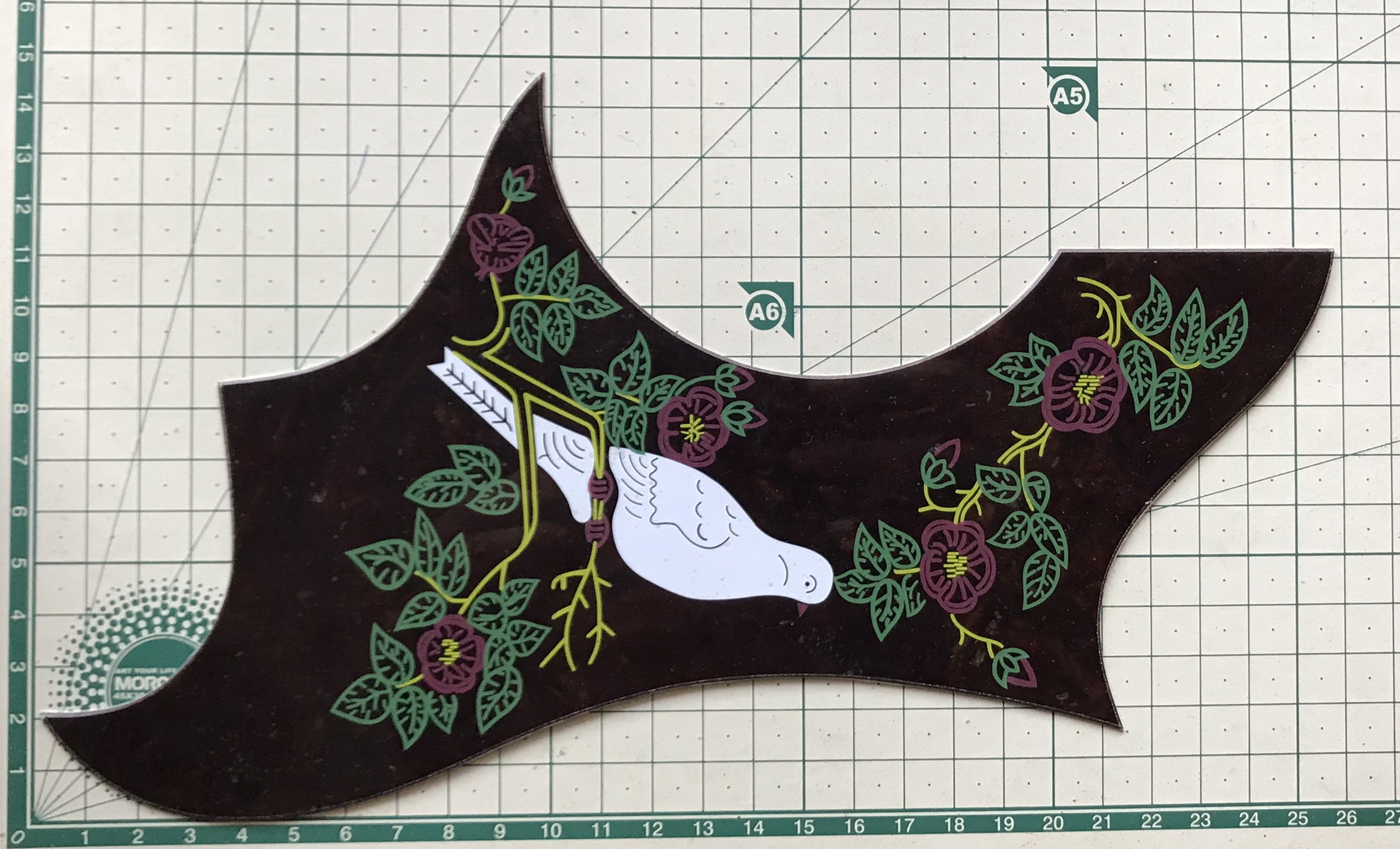 DOVE#1 Acoustic Pickguard - acousticvilla