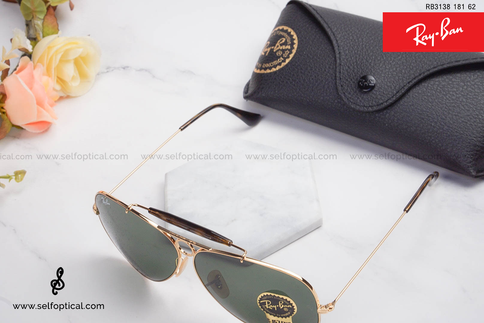 Rayban Shooter RB3138 181 62 - selfoptical