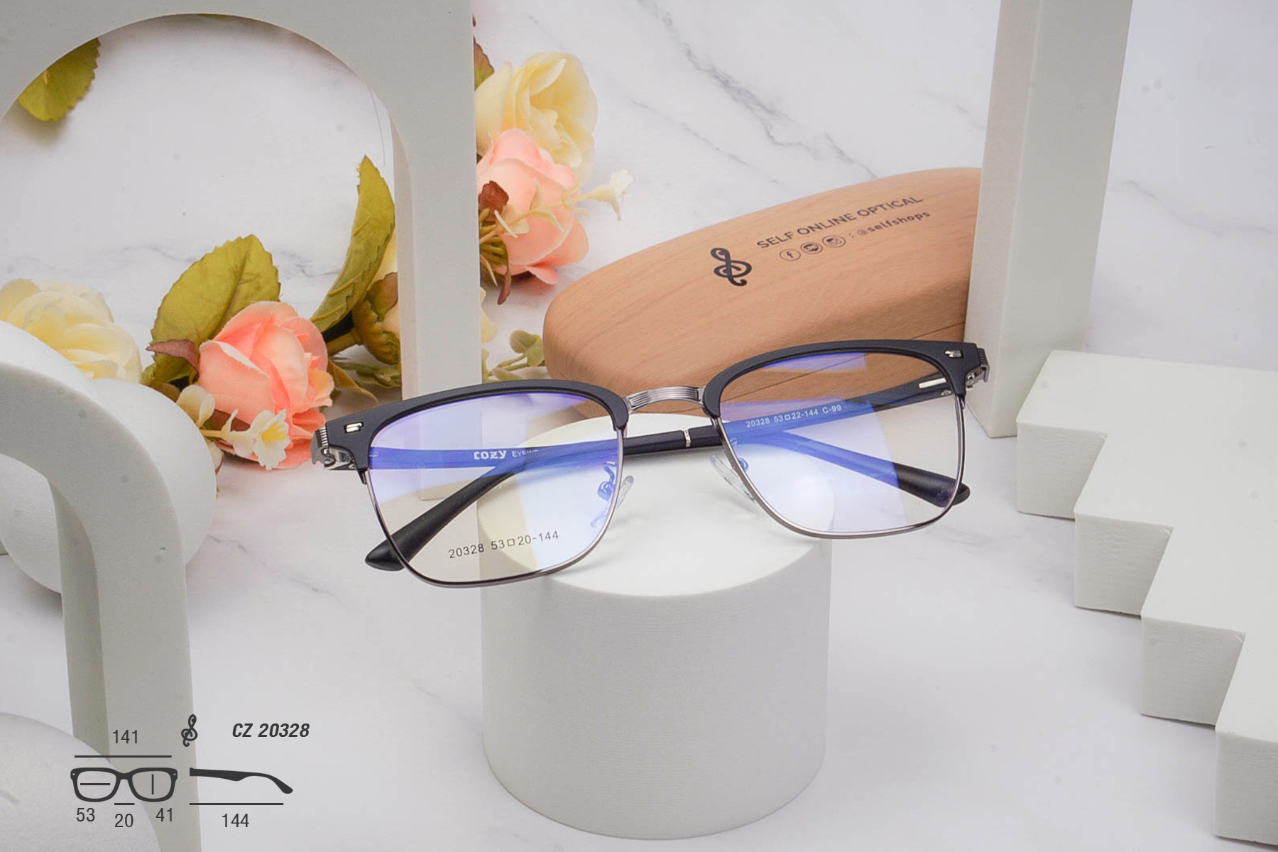 กรอบแว่น รุ่น 20328 - selfoptical
