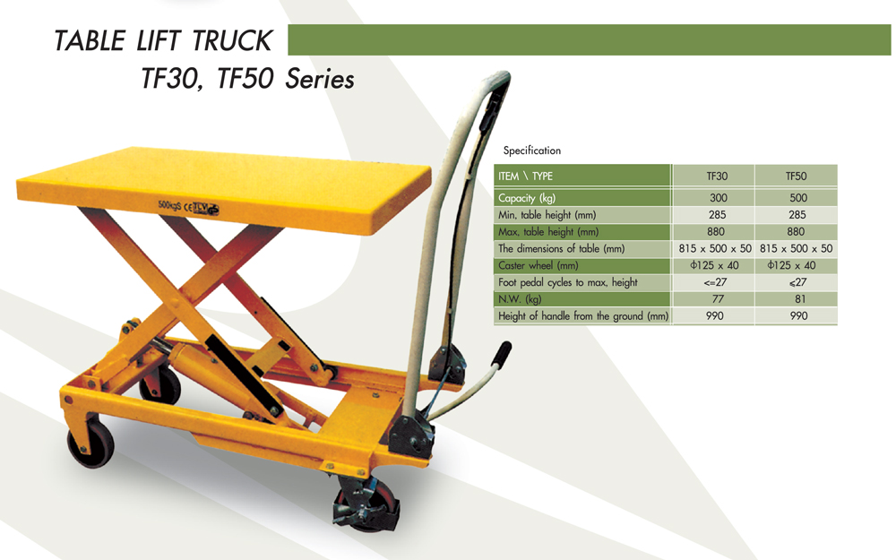 TABLE LIFT TRUCK (TF30,TF50 Series) - thamrich