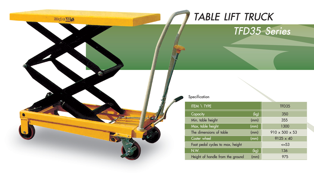TABLE LIFT TRUCK (TFD35 Series) - thamrich