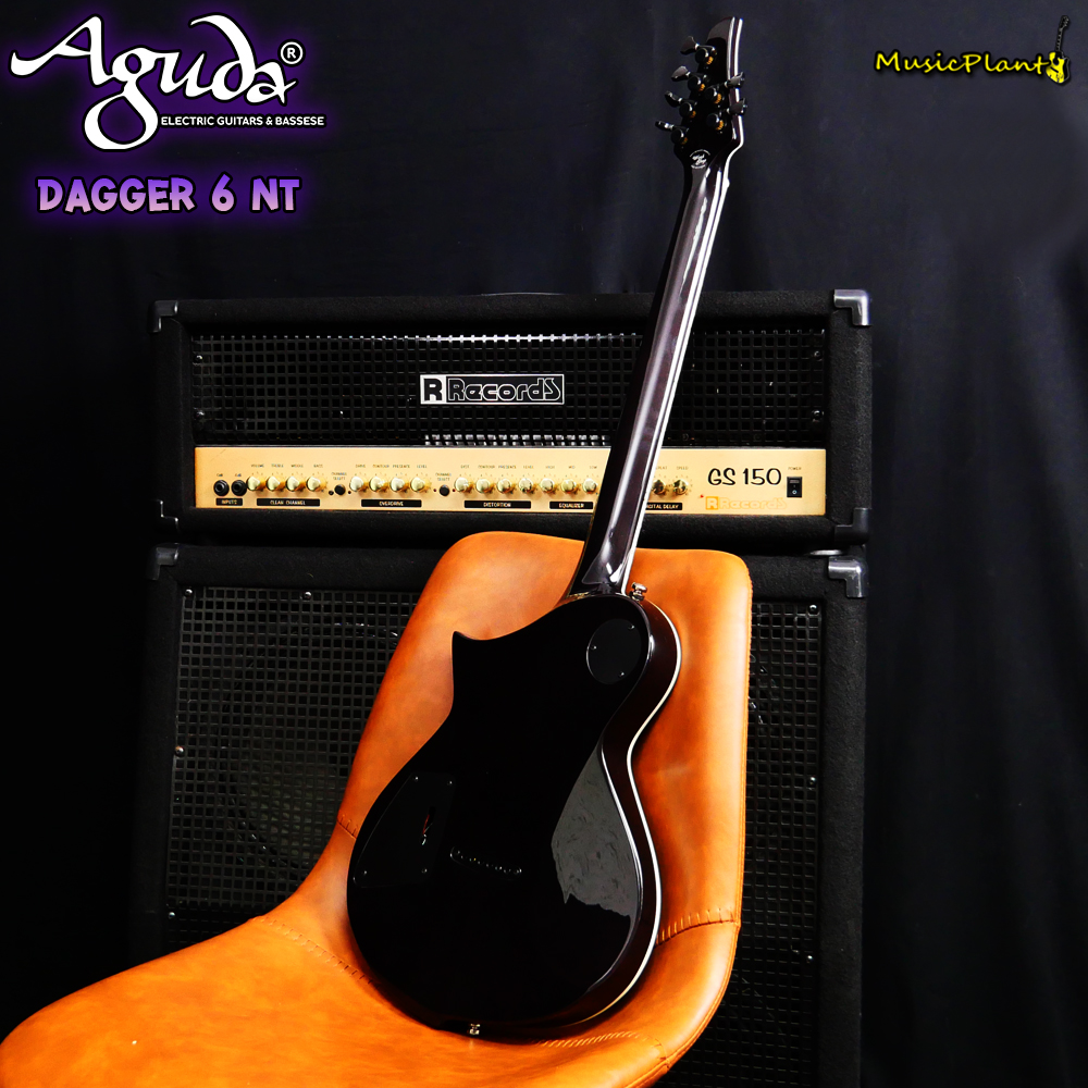 Aguda Electric Guitar กีตาร์ไฟฟ้า Metal รุ่น DAGGER 6NT Yellow Fade ...