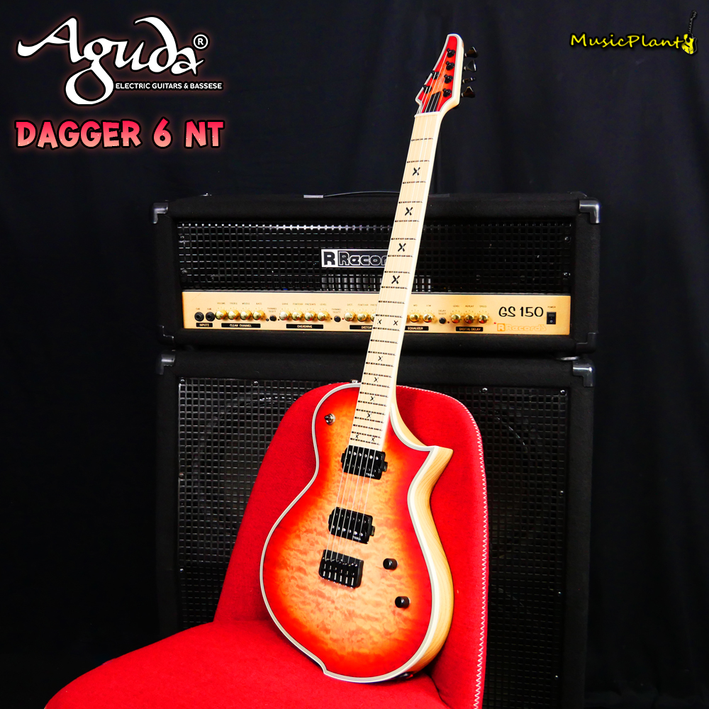 Aguda Electric Guitar กีตาร์ไฟฟ้า Metal รุ่น DAGGER 6NT - Musicplant