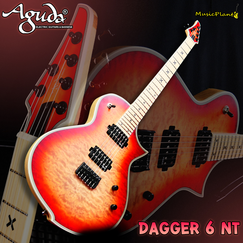 Aguda Electric Guitar กีตาร์ไฟฟ้า Metal รุ่น DAGGER 6NT - Musicplant