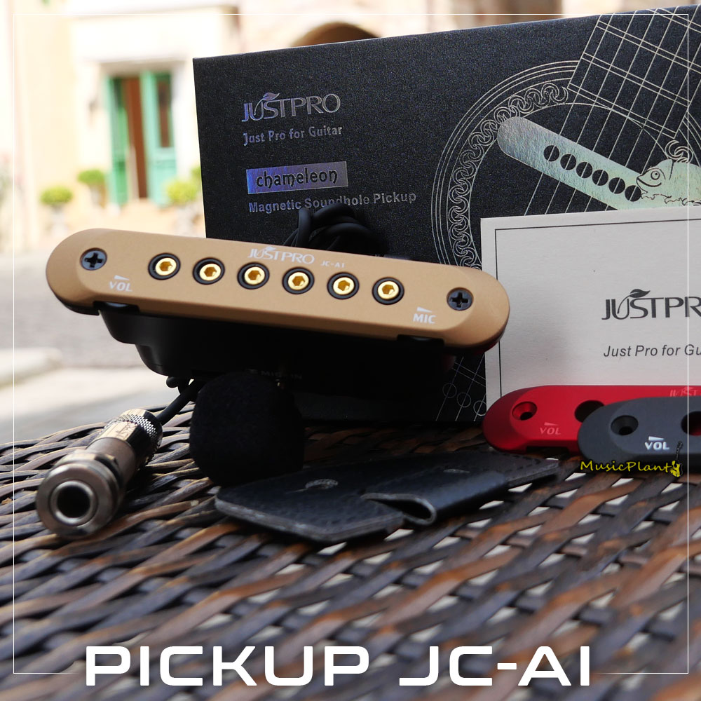 Justpro รุ่น JC - A1 ปิ๊กอัพกีตาร์โปร่ง รับเสียง2 ระบบ Mic. และ PickUp Coil - musicplant
