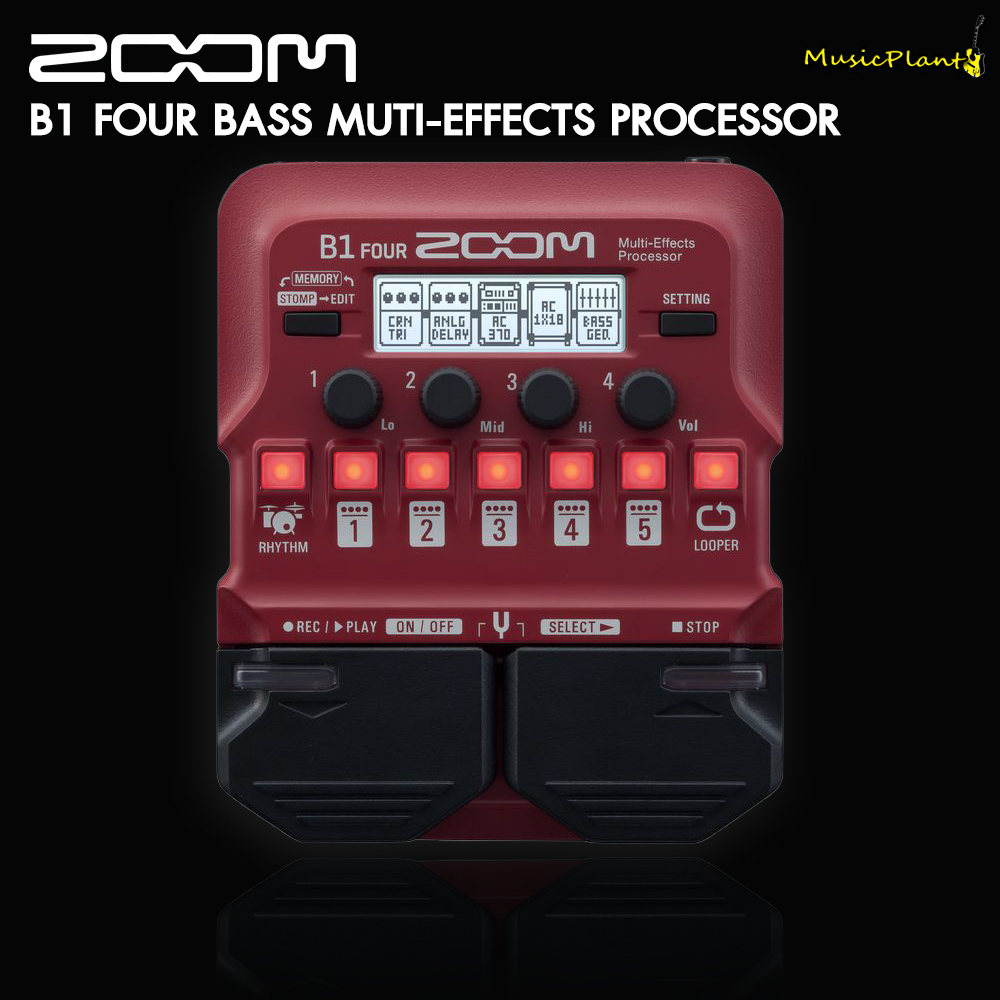 ZOOM B1 FOUR BASS MUTI-EFFECTS PROCESSOR - musicplant